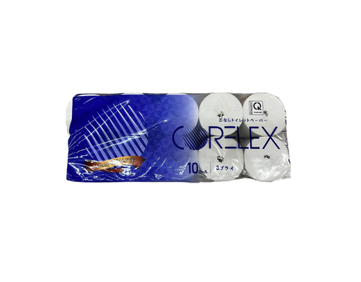 Giấy Vệ Sinh Corelex 3 Lớp Không Lõi 10 Cuộn