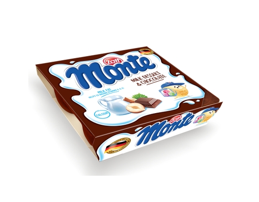 Lốc 4 Hộp Váng Sữa Vị Socola Monte 55g