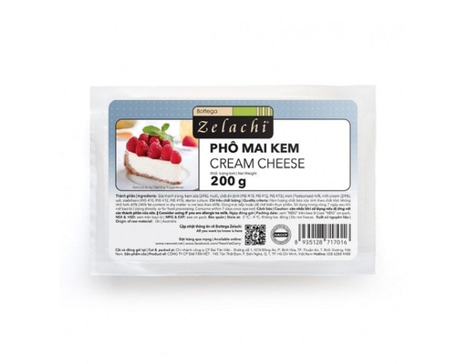 Phô Mai Kem Cream Cheese BBottega Zelachi 200g
