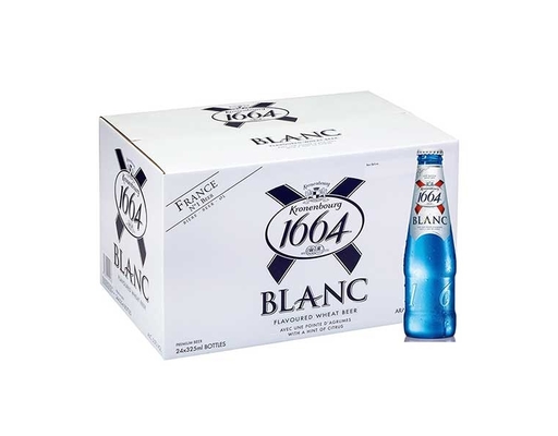 Thùng 24 chai bia Pháp Blanc 1664 5% chai 330ml - AEONESHOP