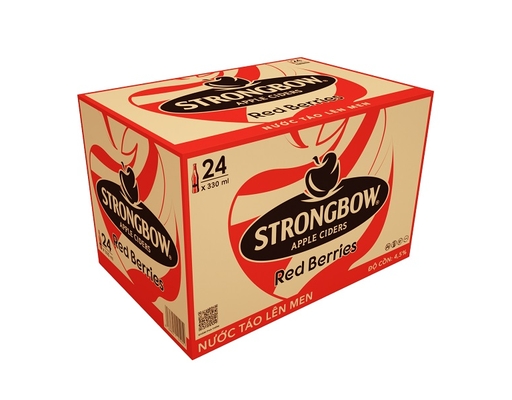 Mua Strongbow Thùng 24 Chai Nước Táo Lên Men Vị Dâu Đỏ 330ml | AEONESHOP