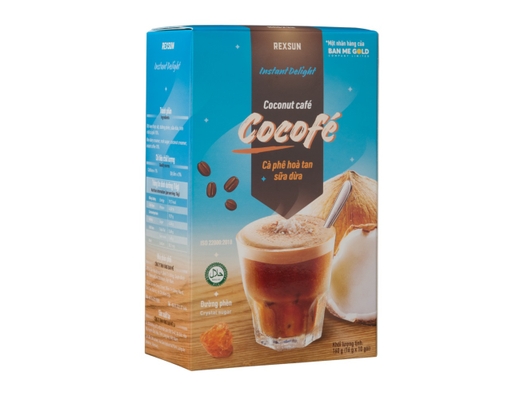 Cà Phê Sữa Dừa Cocofé RexSun 10 x 16g