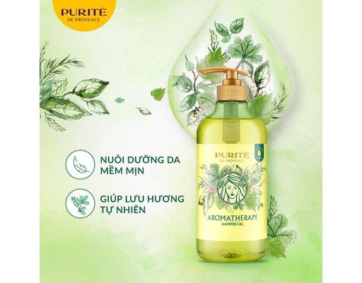 Sữa Tắm Purité By Prôvence Thư Giãn Tinh Dầu Hương Thơm Aroma 850ml