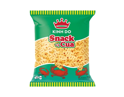 Bánh snack Kinh Đô vị cua xanh gói 32g giá tốt - AEONESHOP