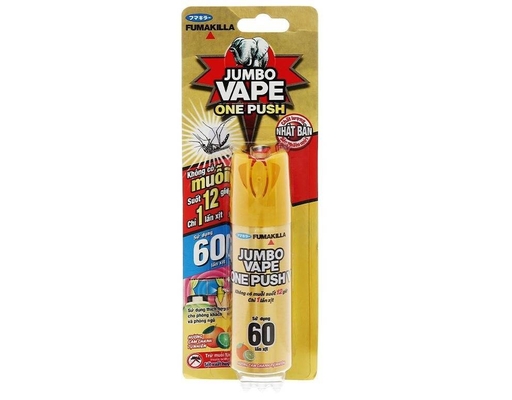 Xịt Muỗi Jumbo Vape One Push V Hương Cam Tự Nhiên 16ml