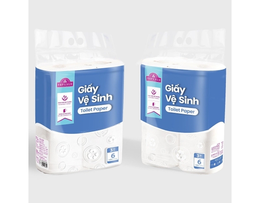 Giấy Vệ Sinh Topvalu 3 Lớp x 33m 6 Cuộn
