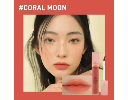 Son Kem 3CE Blur Water Tint Màu Cam San Hô - Coral Moon 4.6g