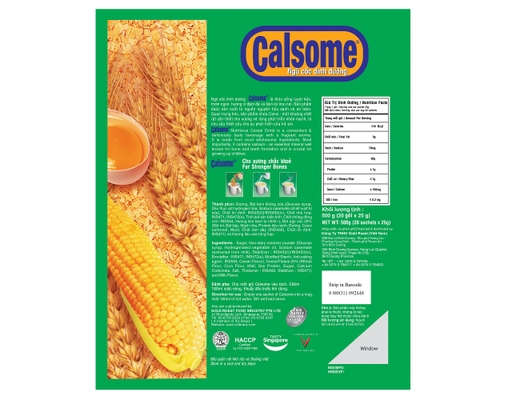 Bột Ngũ Cốc Dinh Dưỡng Calsome Hương Vani 20 x 25g