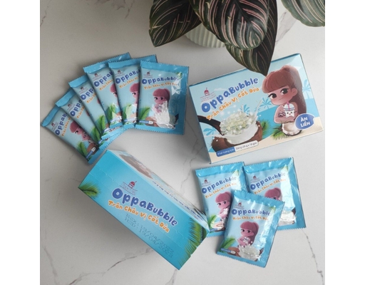 Trân Châu Cốt Dừa Oppa Bubble Hộp 10 Gói x 35g