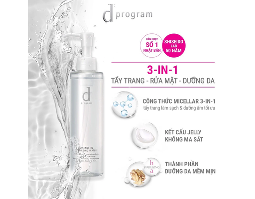 Nước Tẩy Trang D Program Essence In Cleansing Water 180ml