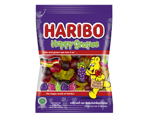 Kẹo Dẻo Happy Grapes Haribo 80g