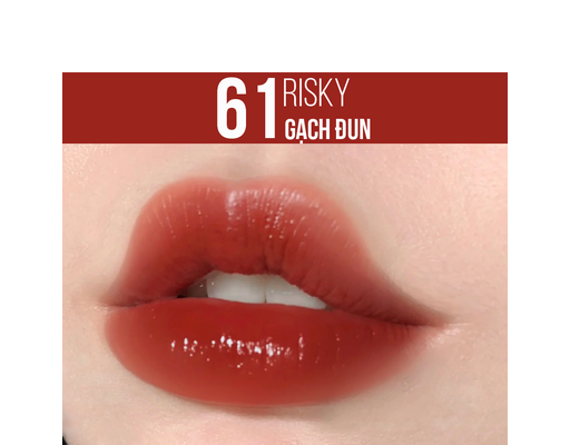 Son Kem Bóng Maybelline Super Stay Vinyl Ink Màu Gạch Đun - 61 Risky 4.2ml
