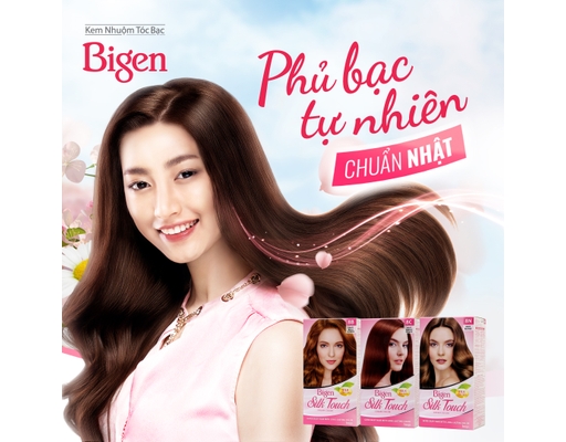 Kem Nhuộm Tóc Bigen Silk Touch Màu 5B - Nâu Socola 80ml