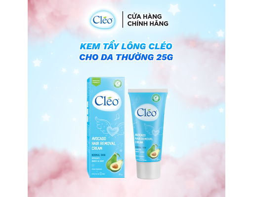 Kem Tẩy Lông Cléo Cho Da Thường Xanh 25g