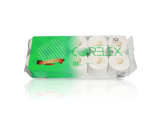 Giấy Vệ Sinh Có Lõi Corelex 10 Cuộn 4 Lớp