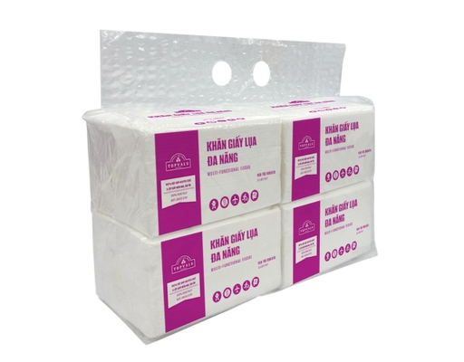 Lốc 4 Khăn Giấy Lụa Topvalu Đa Năng 150 Tờ 3 Lớp