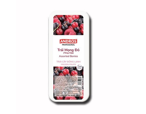 Trái Mọng Đỏ Tổng Hợp Đông Lạnh Andros 600g