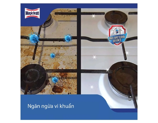 Nước Lau Bếp Magiclean Hương Chanh Kitchen Cleaner Refreshing Lime 500ml