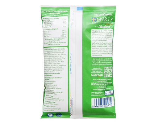 Sữa Dinh Dưỡng Nutifood Nutimilk Có Đường Bịch 220ml