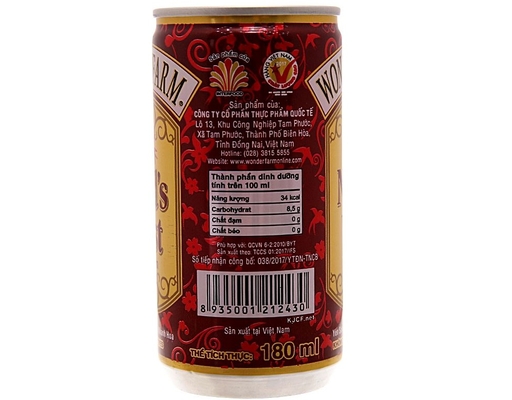 Nước Yến Cao Cấp Wonderfarm 180ml