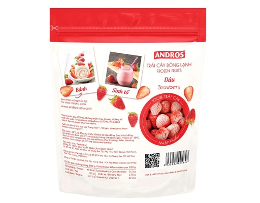 Dâu Đông Lạnh Andros 300g