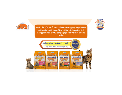 Thức Ăn Cho Mèo Maxwell Dạng Hạt Tốt Cho Thận Vị Cá 1.5kg