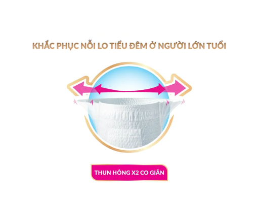 Tã Quần Caryn Mỏng Nhẹ Size XL12 Cho Vòng Bụng 90-125cm 12 Miếng
