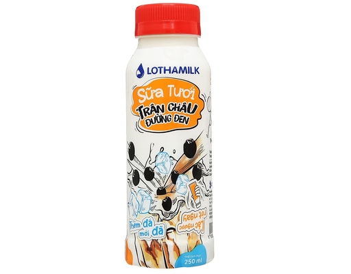 Sữa Tươi Lothamilk Trân Châu Đường Đen 250ml