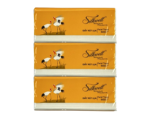 Lô 2+1 Khăn Giấy Rút Silkwell 3 Lớp 200 Tờ