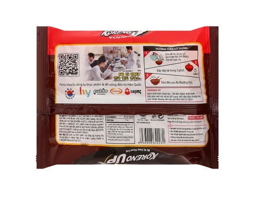 Thùng 20 Mì Tôm Chua Cay Paldo Koreno Up 20x67g