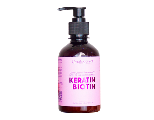 Dầu Gội Milaganics Tác Động Kép Keratin & Biotin Giúp Phục Hồi Và Giảm ...