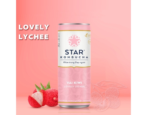 Trà Lên Men Bổ Sung Lợi Khuẩn Star Kombucha Vị Vải Kiwi - Lovely Lychee ...