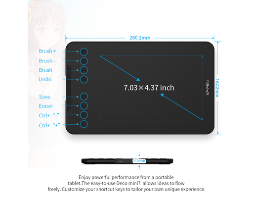 Bảng Vẽ Đồ Họa XP-Pen Deco Mini 7