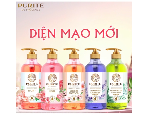 Sữa Tắm Purité By Prôvence Hương Hoa Mẫu Đơn 850ml