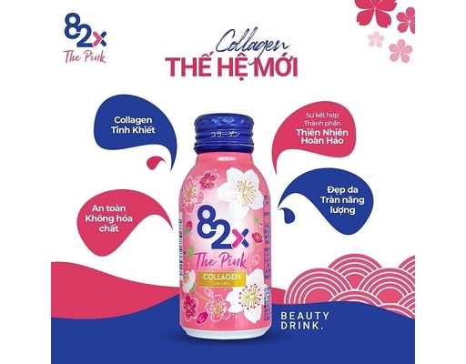 Thực Phẩm Bảo Vệ Sức Khoẻ Collagen 82X The Pink 100ml x 10 Chai