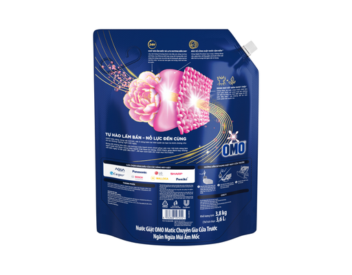 Nước Giặt Omo Matic Cửa Trước Ngăn Ngừa Mùi Ẩm Mốc 3.8kg