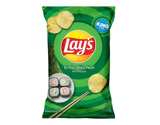 Snack Khoai Tây Lay's Vị Tảo Biển Nori 58g/63g