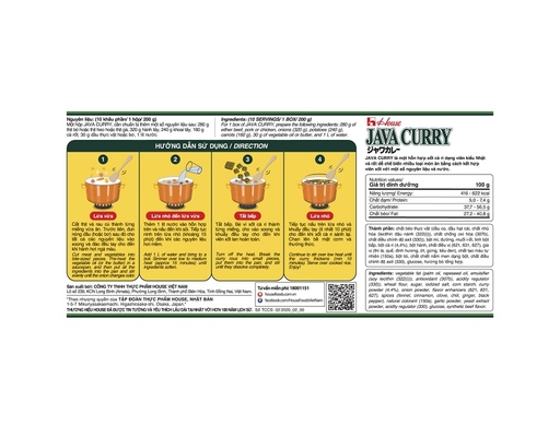 Viên cà ri Nhật House Foods Java Curry 200g giá tốt Tháng 10/2025