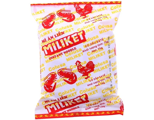 Mì gói Miliket 2 tôm giấy vàng gói x 75g giá tốt Tháng 5/2026