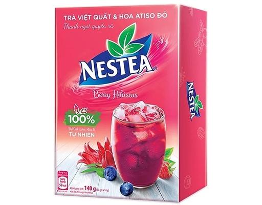 Trà Hòa Tan Nestea Vị Việt Quất Và Hoa Atiso Đỏ 10 x 14g