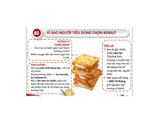 Bánh Giòn Kem Dẻo Nougat Cream Cracker Kenju 186g