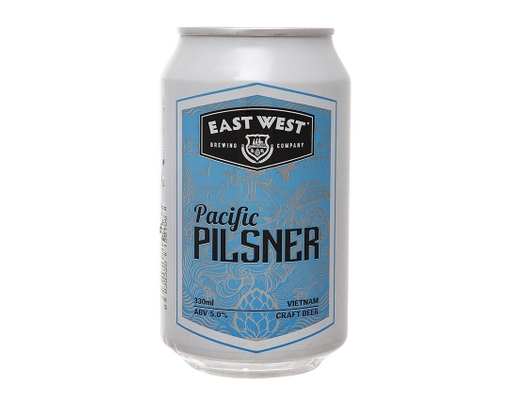 Bia thủ công East West Pacific Pilsner 5% lon 330ml giá tốt tại AEONESHOP