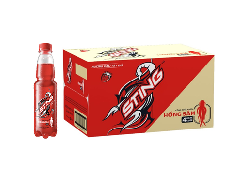 Thùng 24 Nước Tăng Lực Sting Đỏ 330ml x 24 Chai