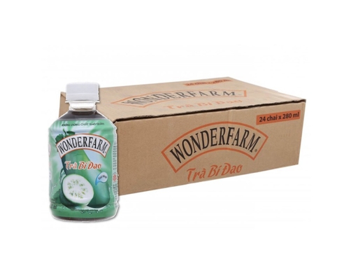 Thùng 24 Trà Bí Đao Chai Pet Wonderfarm 280ml