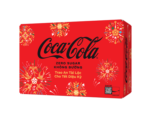 Thùng 24 Lon Nước Giải Khát Coca Cola Zero Sugar 320ml
