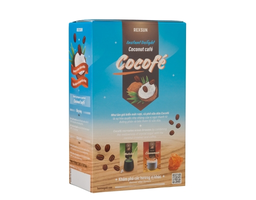 Cà Phê Sữa Dừa Cocofé RexSun 10 x 16g