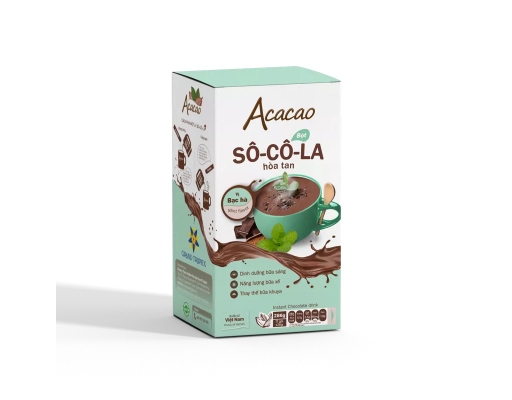 Bột Sôcôla Acacao Hòa Tan Vị Bạc Hà 11x26g
