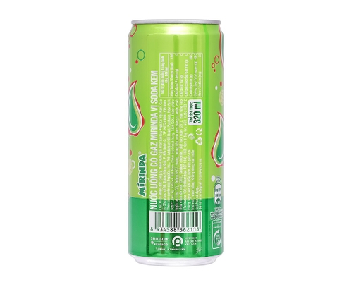 Lốc 6 lon nước ngọt Mirinda vị soda kem lon 320ml - AEONESHOP