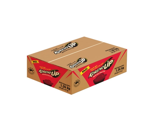 Thùng 20 Mì Tôm Chua Cay Paldo Koreno Up 20x67g