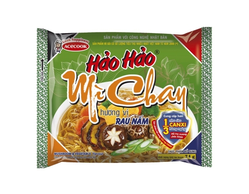 Thùng 30 gói mì Hảo Hảo chay vị rau nấm 74g giá tốt - AEONESHOP